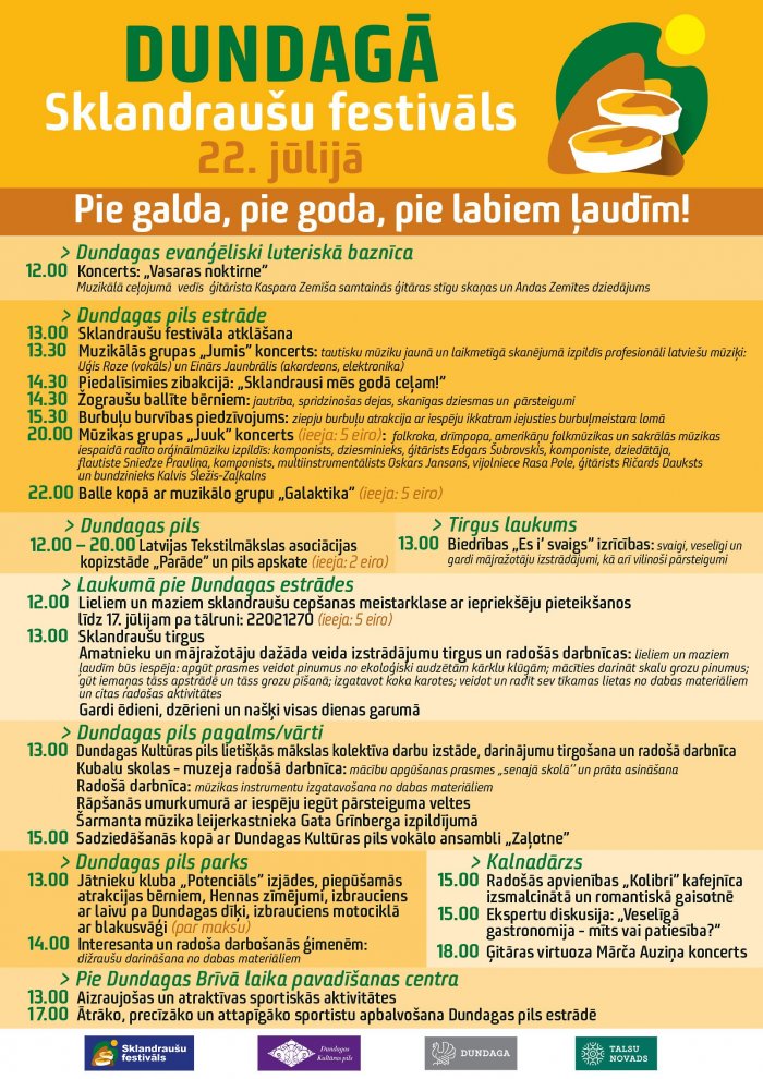 Sklandraušu festivāls «Pie galda, pie goda, pie labiem ļaudīm ...